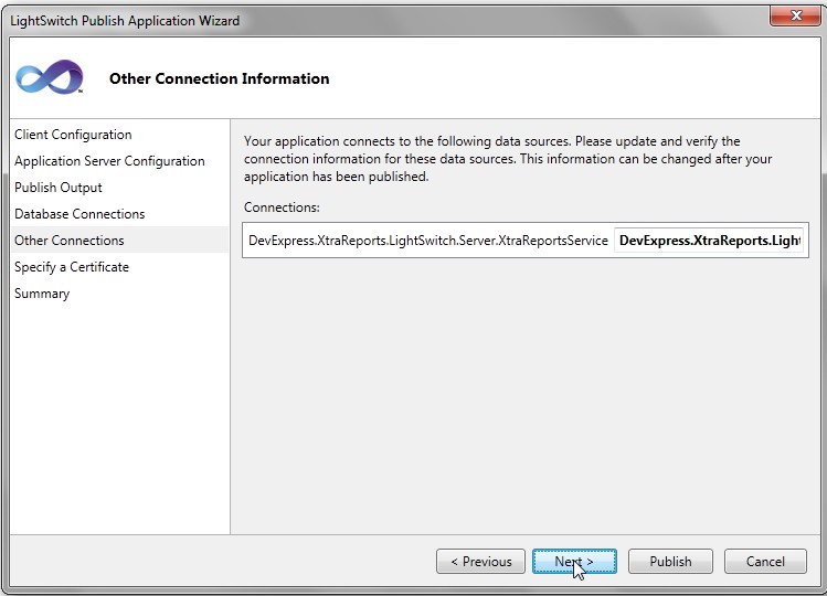 Deploying a Lightswitch Application to your hosting account