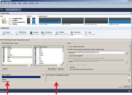 How to create a MySQL backup with MySQL Workbench - SmarterASP.net