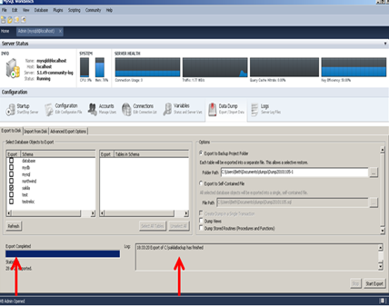 How to create a MySQL backup with MySQL Workbench - SmarterASP.net