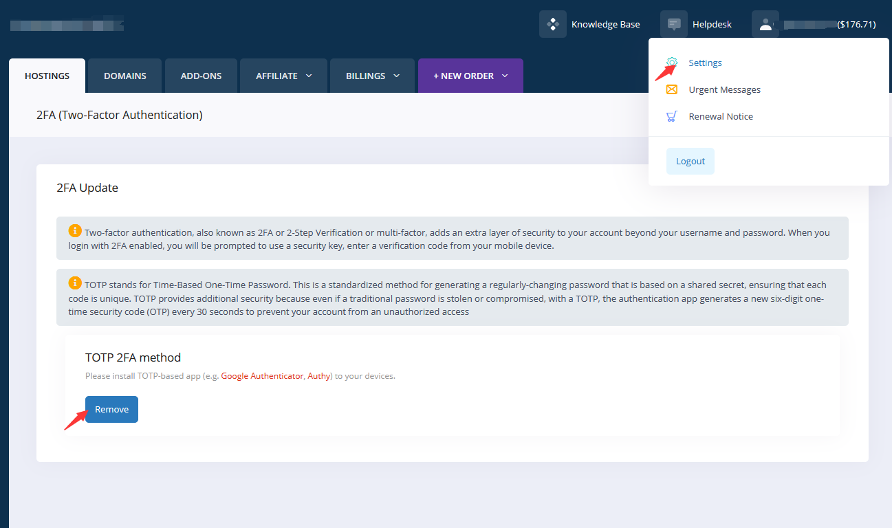 How can I use the TOTP method for Two-Factor Authentication?