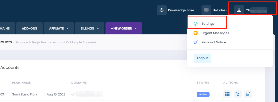How to change control panel's password? - SmarterASP.net