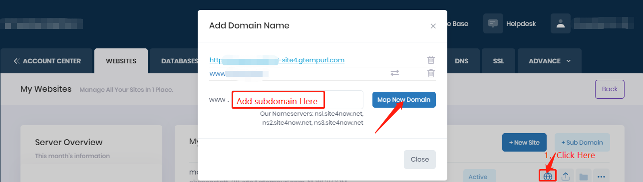 How to point subdomains to my hosting account? - SmarterASP.net