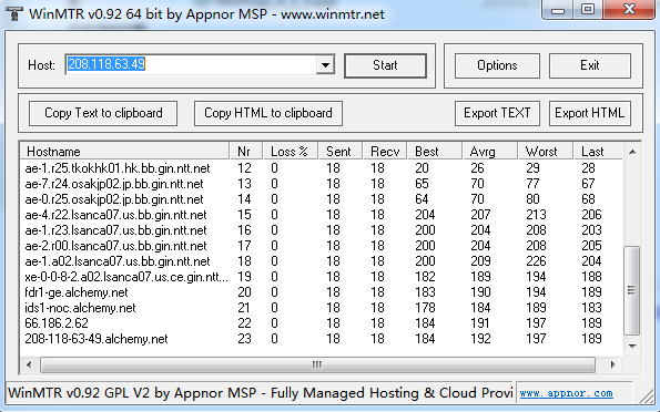 How to Use WinMTR - SmarterASP.net